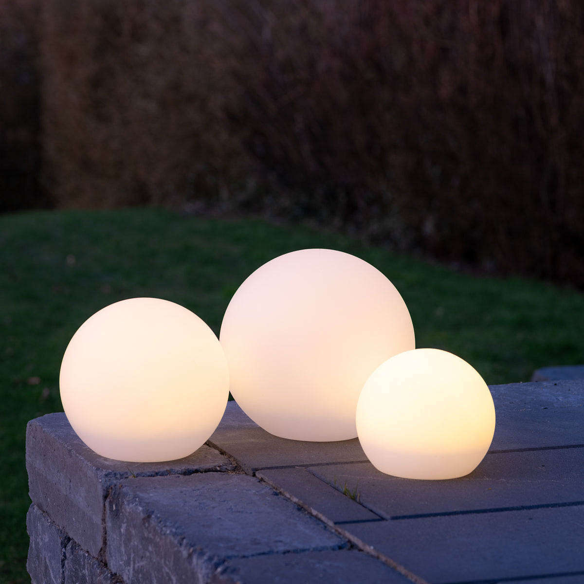 Ida LED kugler hvid Ø 20-25-30 cm 3 stk - Lyshygge