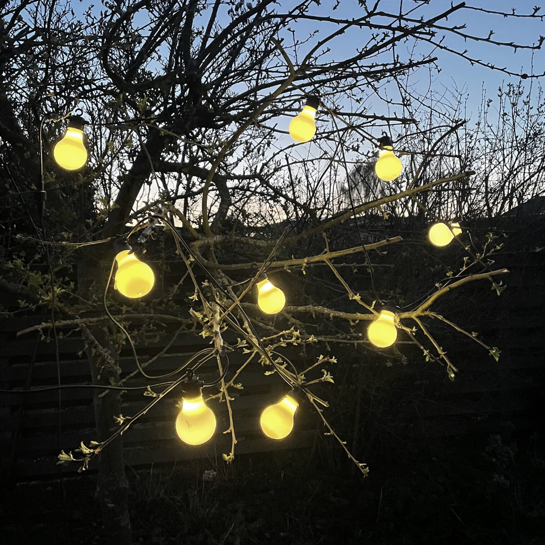 Lea LED lyskæde 10 hvide pærer 5m - Lyshygge